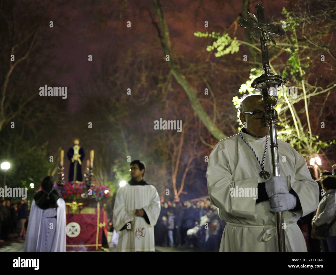 Valladolid, 03/21/2016. Holy Week, Holy Monday. Procession of love and mercy of the Holy Christ ...