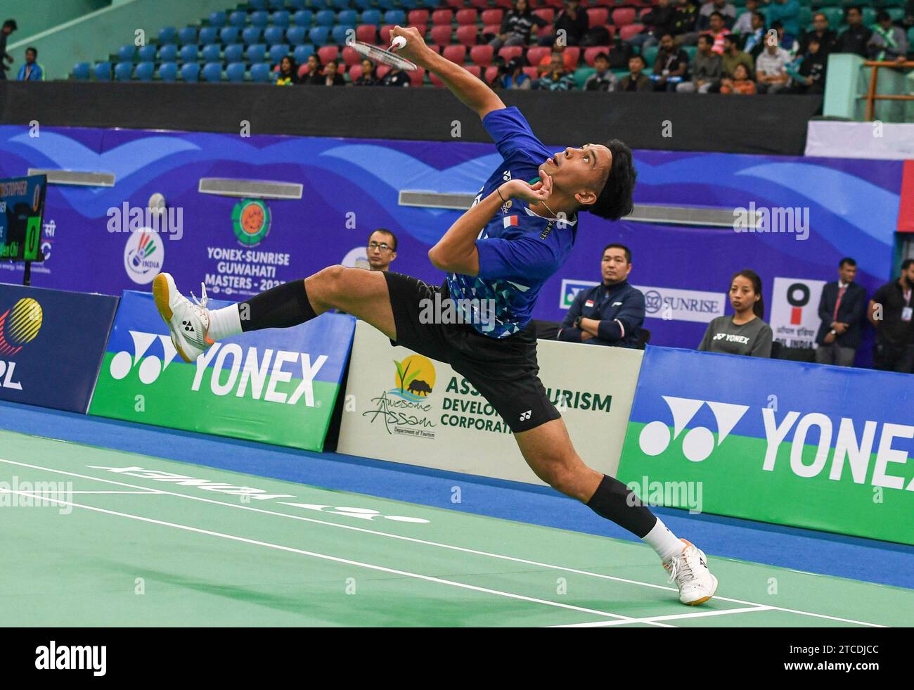 Guwahati, India. 09th Dec, 2023. Yohanes Saut Marcellyno of Indonesia ...