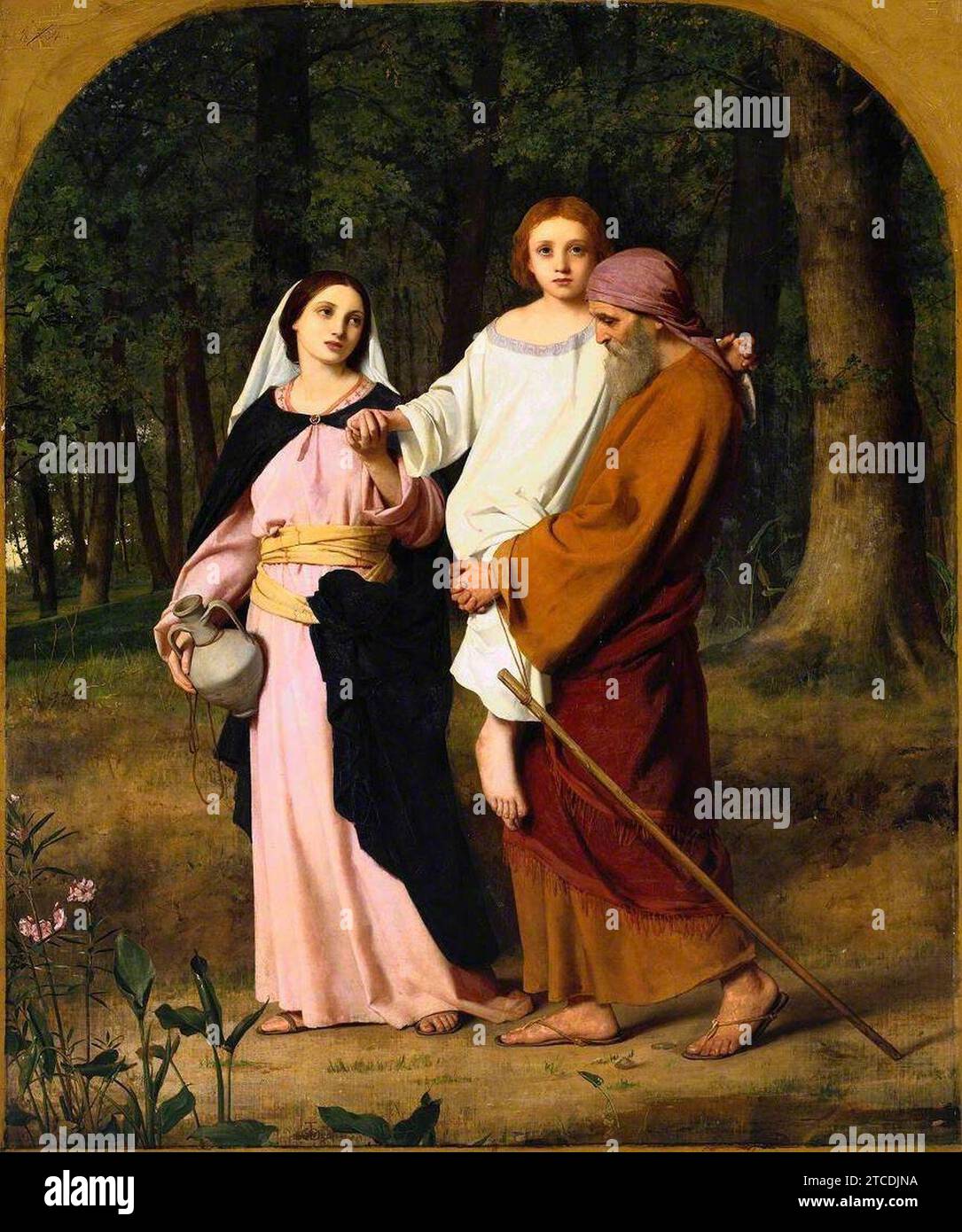 William Charles Thomas Dobson (1817-1898) - The Child Jesus Going Down ...