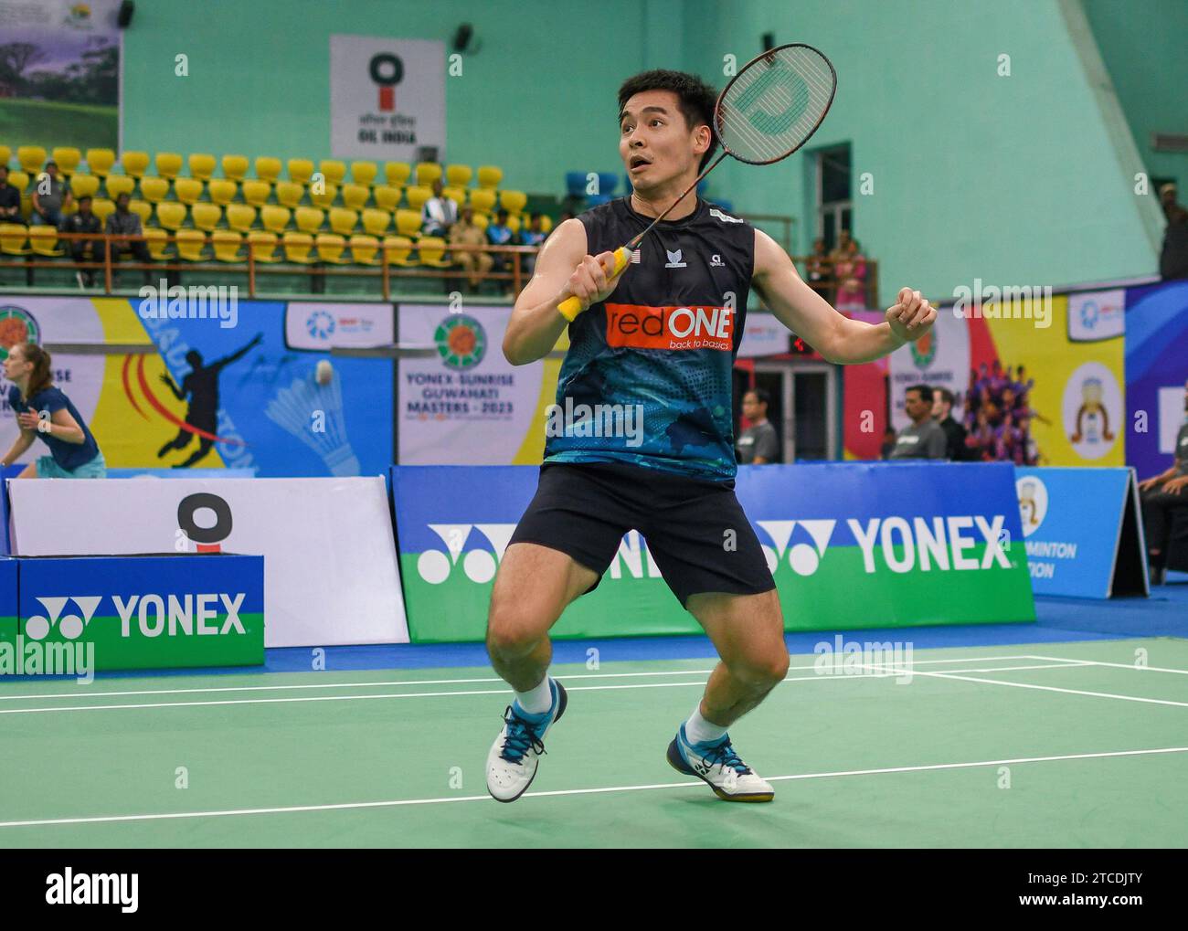 Guwahati, India. 09th Dec, 2023. Cheam June Wei of Malaysia competes ...