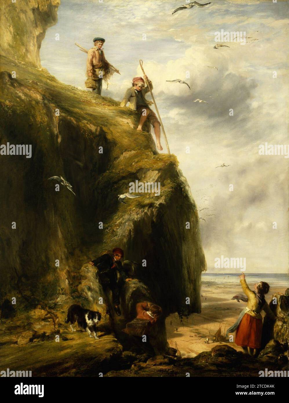William Collins - Returning from the Haunts of the Seafowl Stock Photo ...