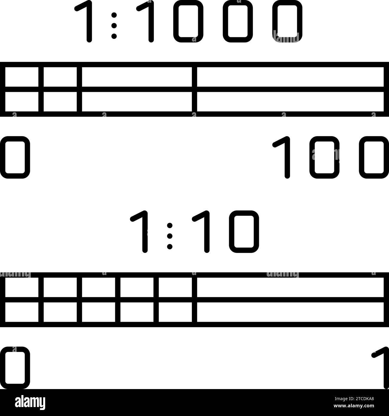 architectural scale drafter line icon vector illustration Stock Vector ...