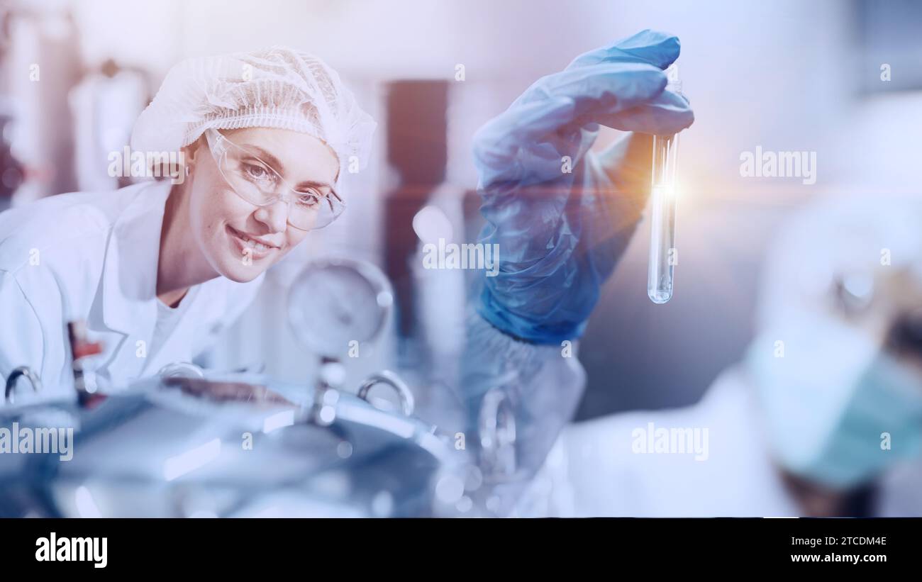 Science industry. Pharmaceutical Medical healthcare manufactory ...