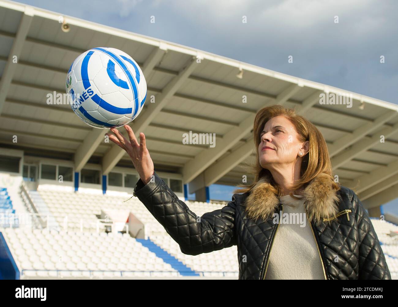 Madrid, 03/17/2016. Butarque Stadium, interview with the president of ...