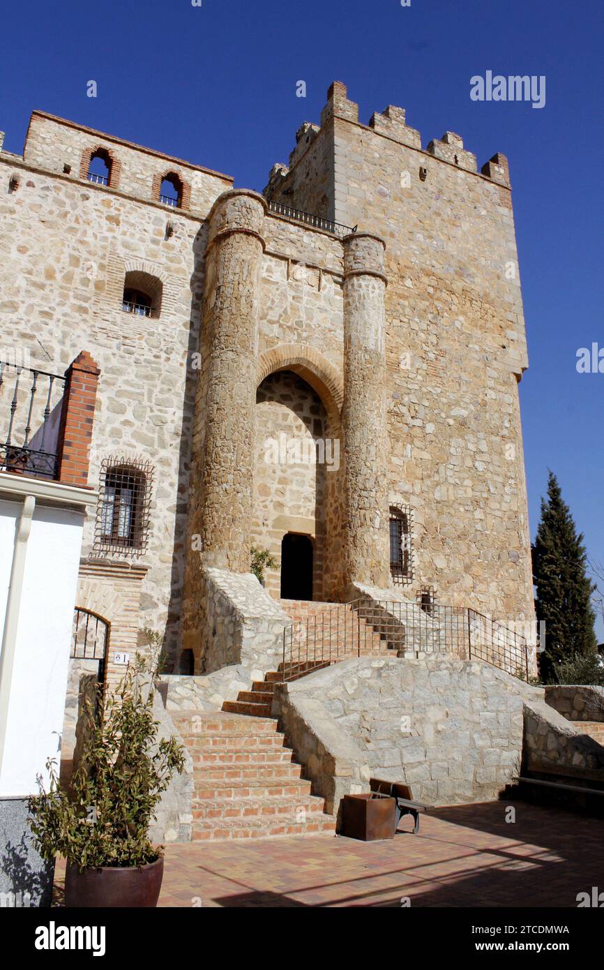 Manzaneque (Toledo), 02/24/2016. Manzaneque Castle, where medieval ...