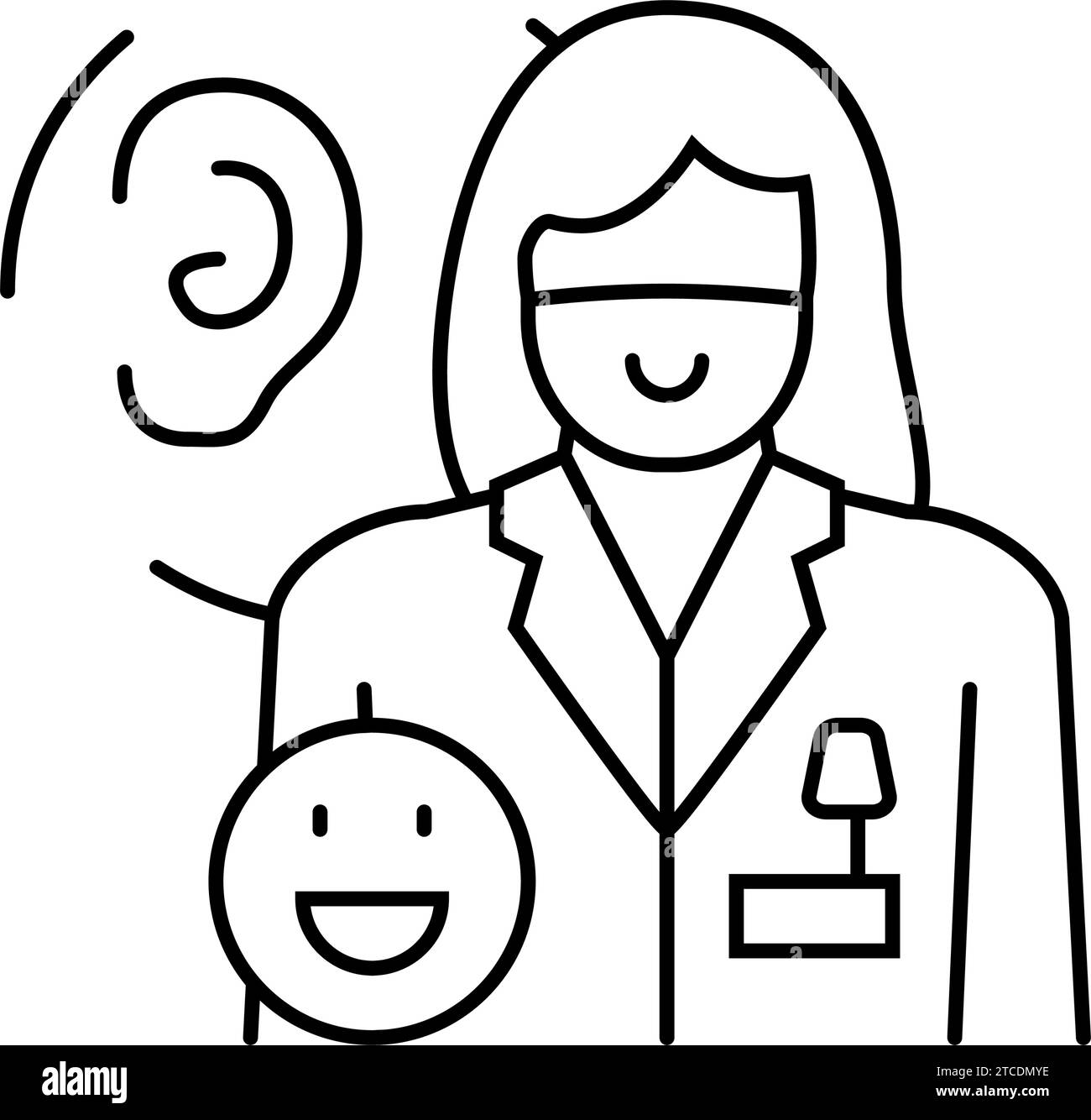 Doctor otolaryngologist Black and White Stock Photos & Images - Alamy