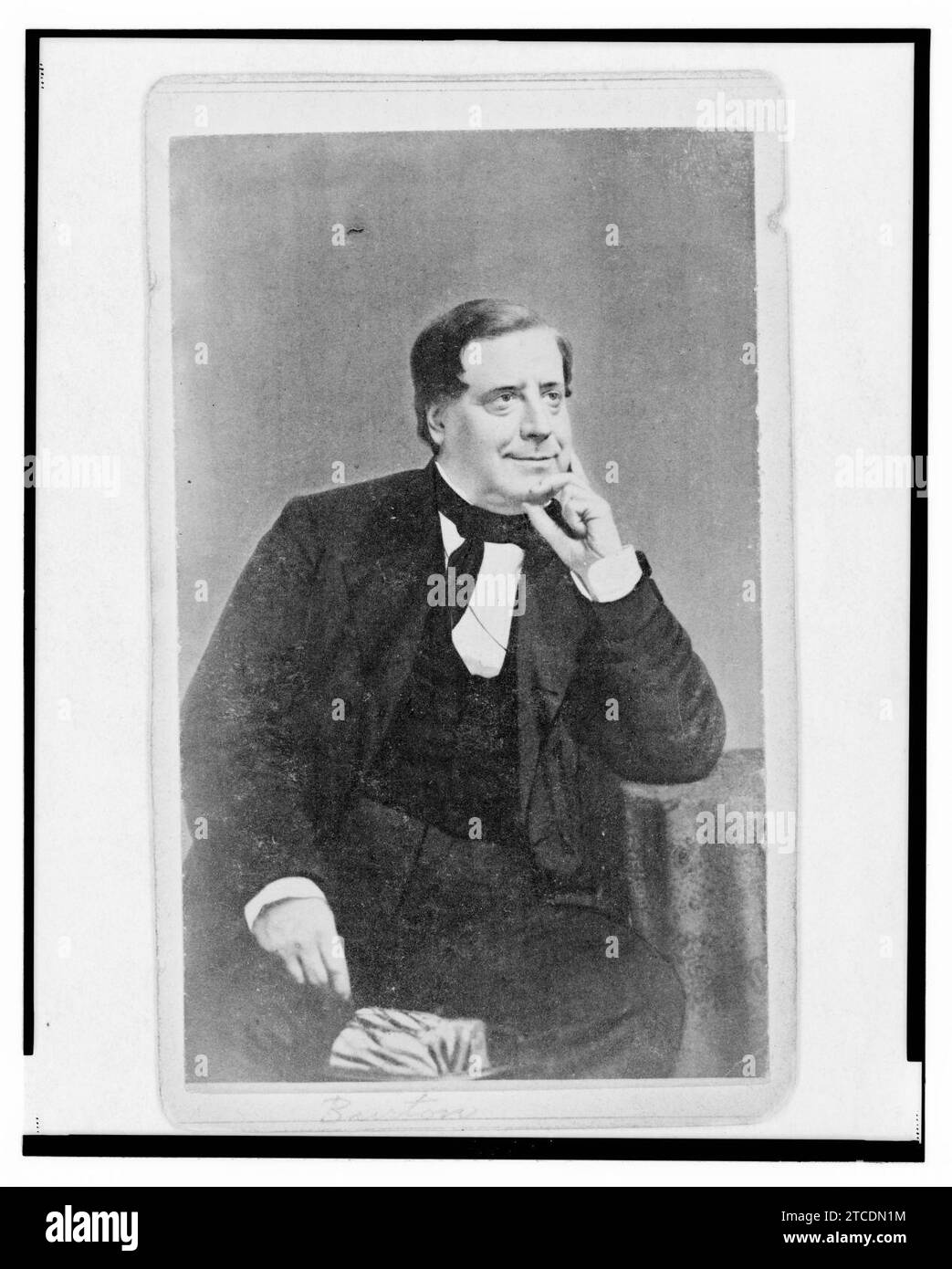 William E. Burton, actor and theatrical impresario, three-quarter ...