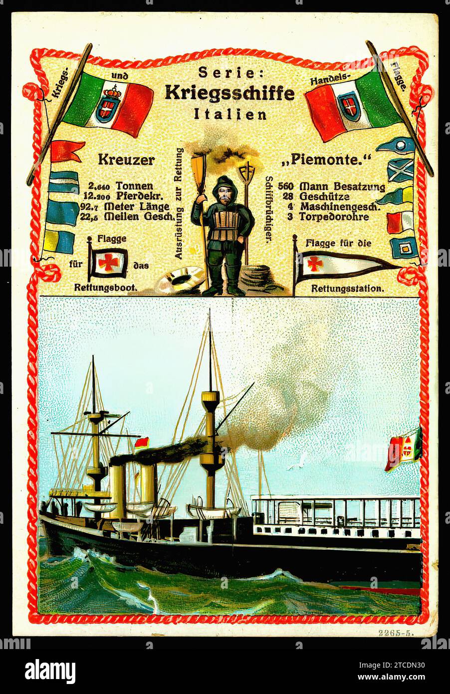 Italian cruiser piemonte hi-res stock photography and images - Alamy