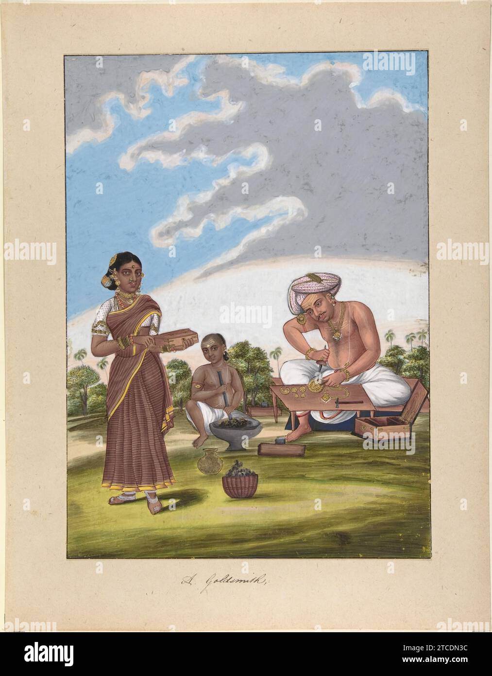 Indian goldsmith hi-res stock photography and images - Alamy