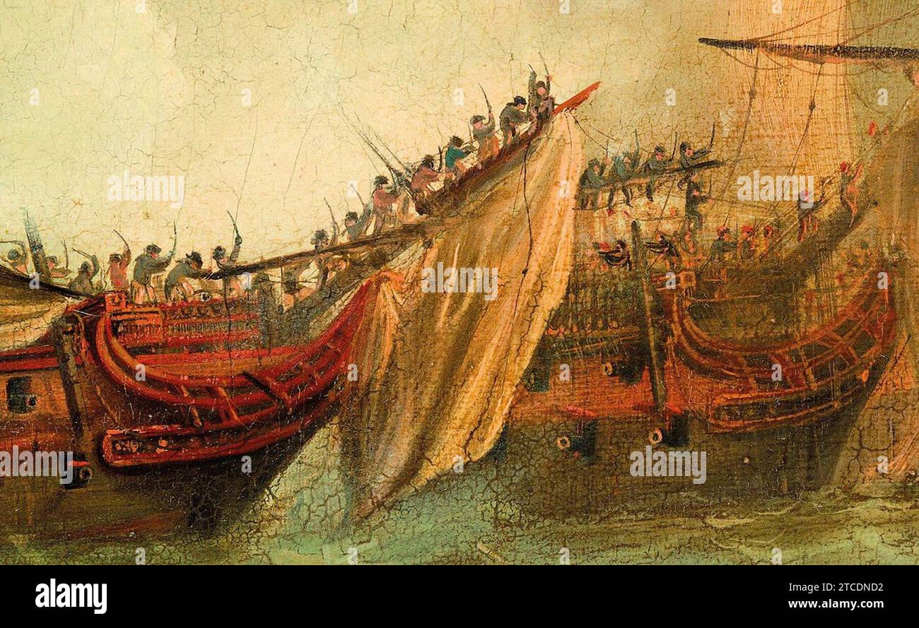 William Elliot - The battle of Cape St Vincent, 1797, Nelson's HMS ...