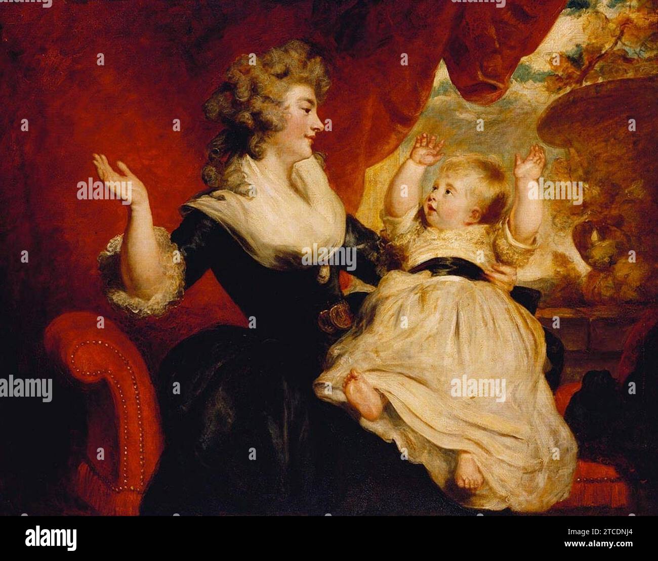 William Etty (1787-1849) - Georgiana, Duchess of Devonshire, with her ...