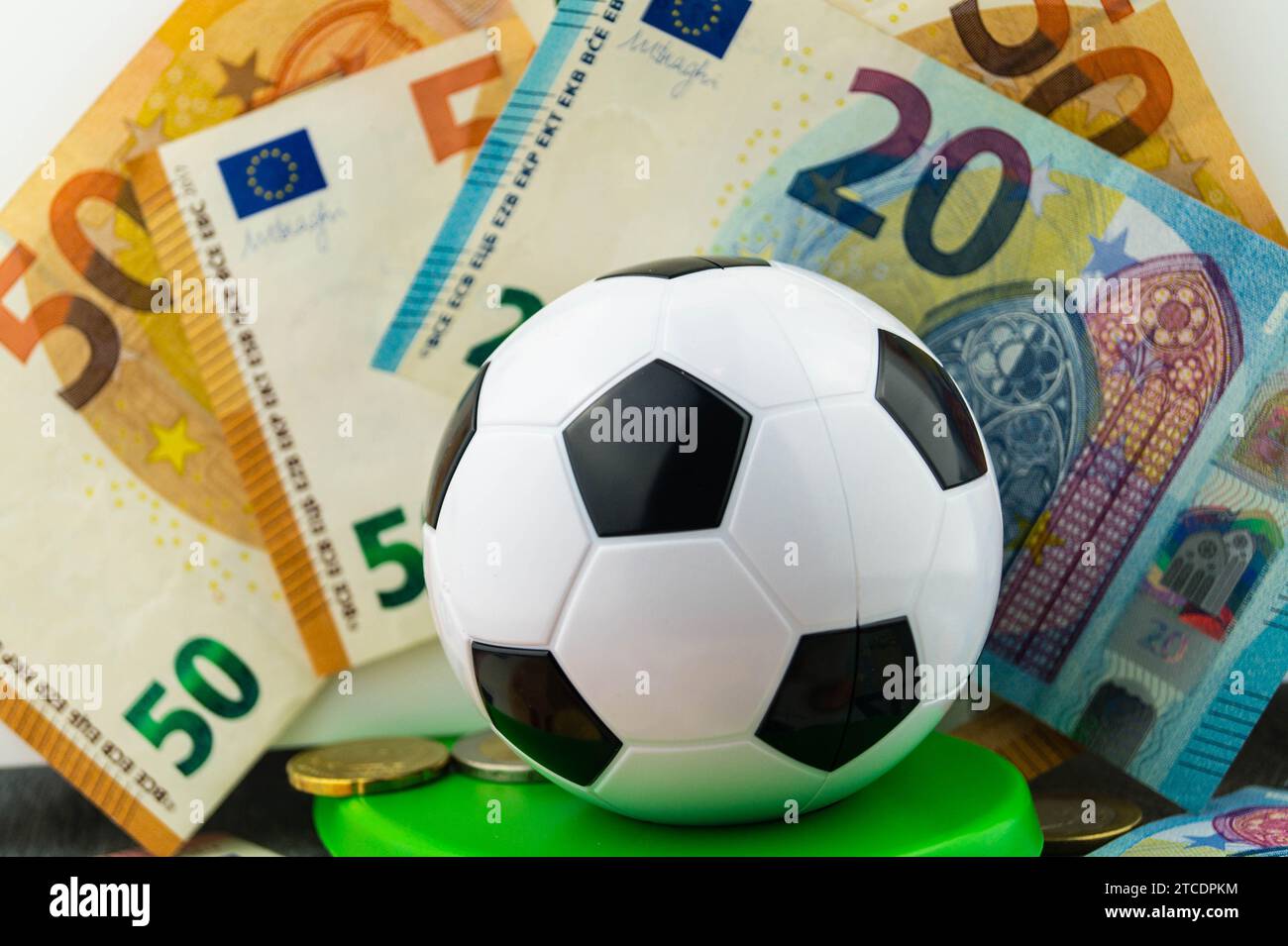 Soccer football ball banknotes hi-res stock photography and images - Alamy