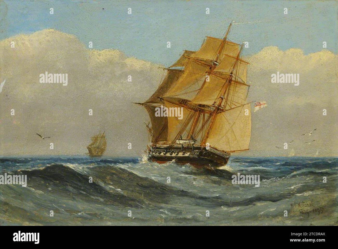 William Frederick Mitchell (c.1845-1914) - HMS 'Atalanta' Stock Photo ...