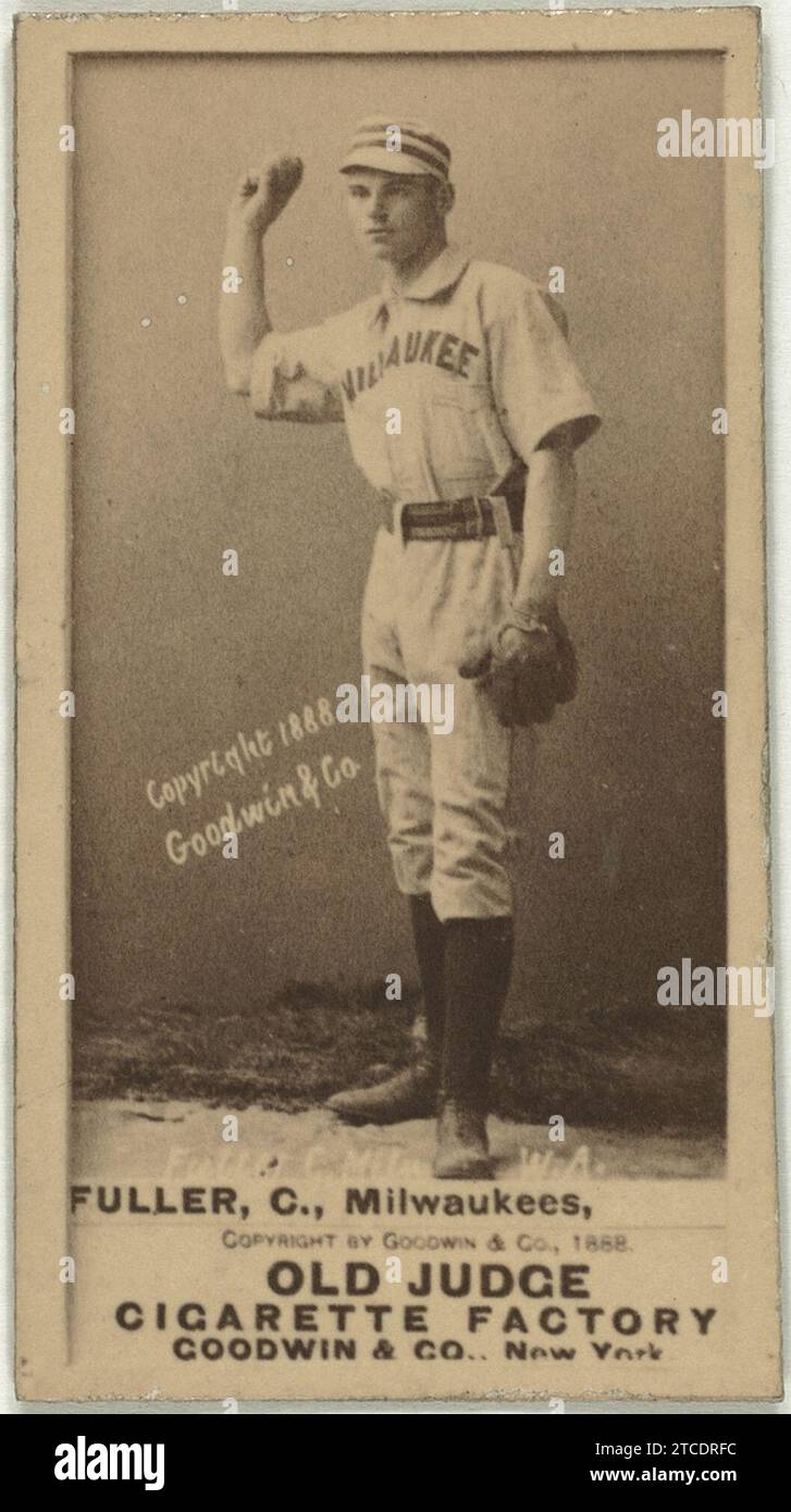 William Fuller, Milwaukee Team, baseball card portrait Stock Photo - Alamy