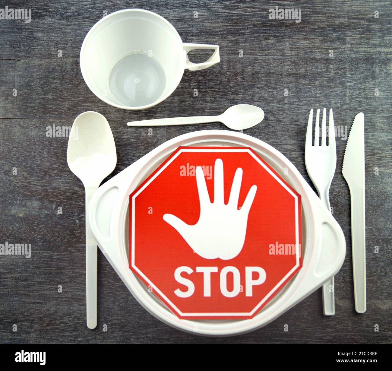 symbol picture, prohibition of microplastics Stock Photo - Alamy