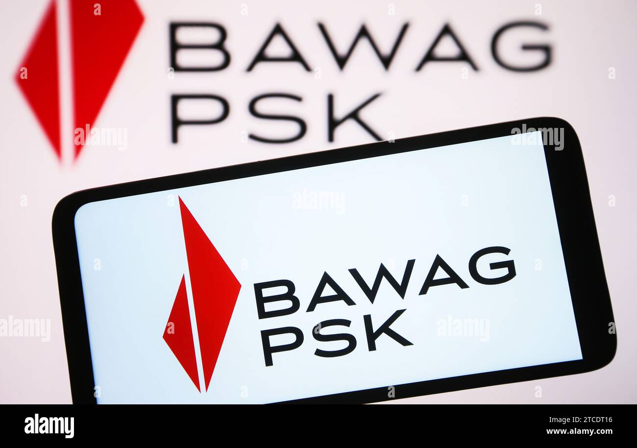 Ukraine. 11th Dec, 2023. In this photo illustration, BAWAG P.S.K. logo is seen on a smartphone ...