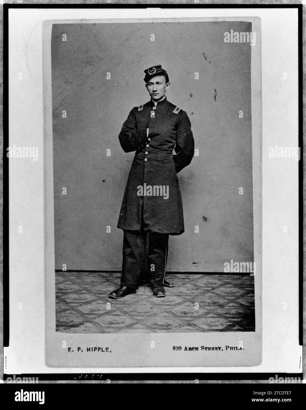 William H. Lambert, Union officer, full-length portrait, standing, with ...
