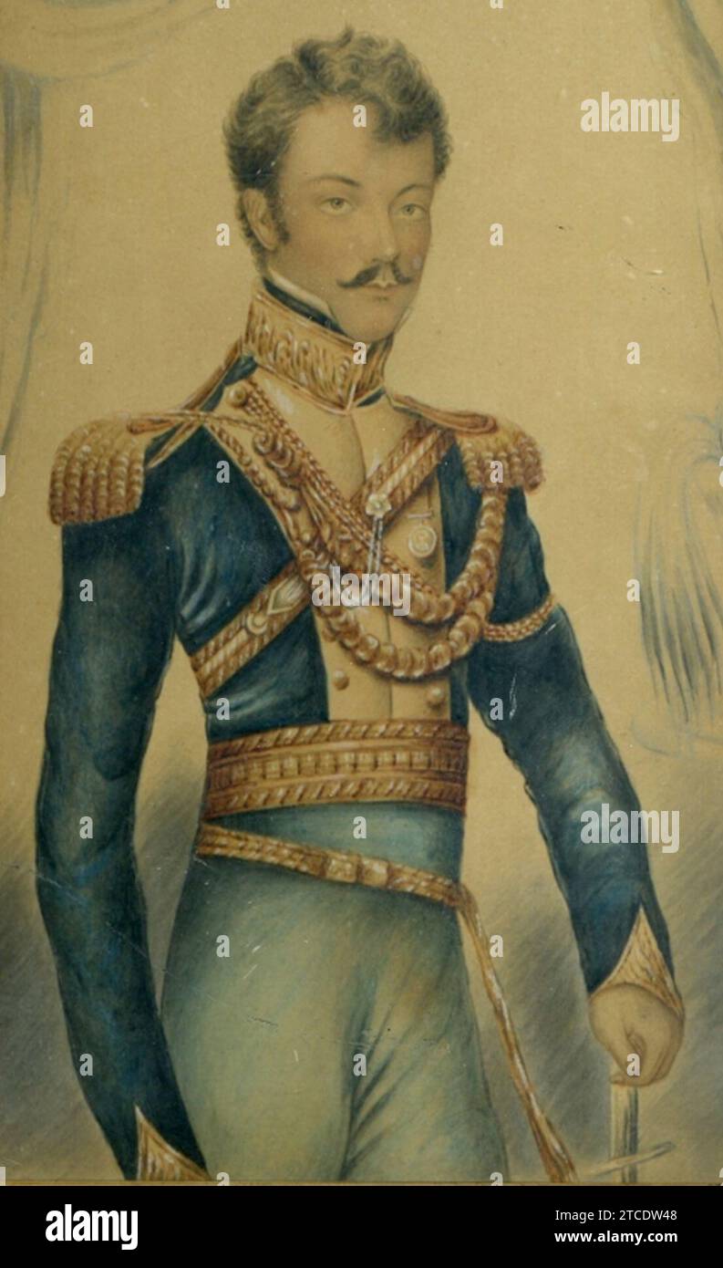 William Hay as an officer of 12th Light Dragoons Stock Photo - Alamy