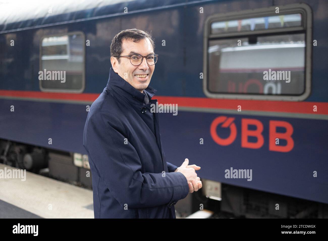 SNCF president Jean-Pierre Farandou attends the arrival of the Berlin ...