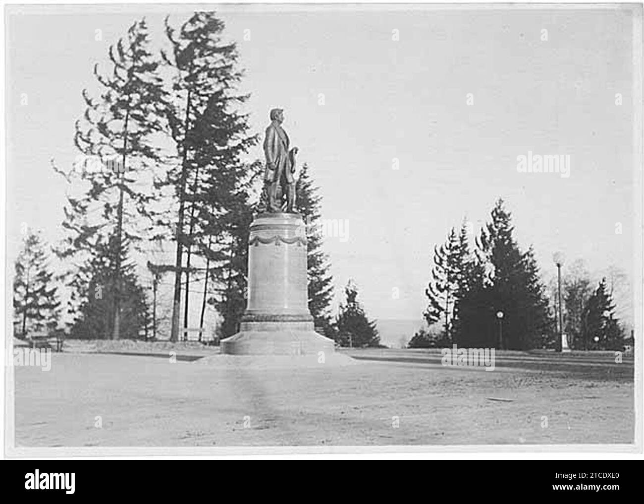 William Henry Seward monument (rear view) in Volunteer Park, Seattle ...