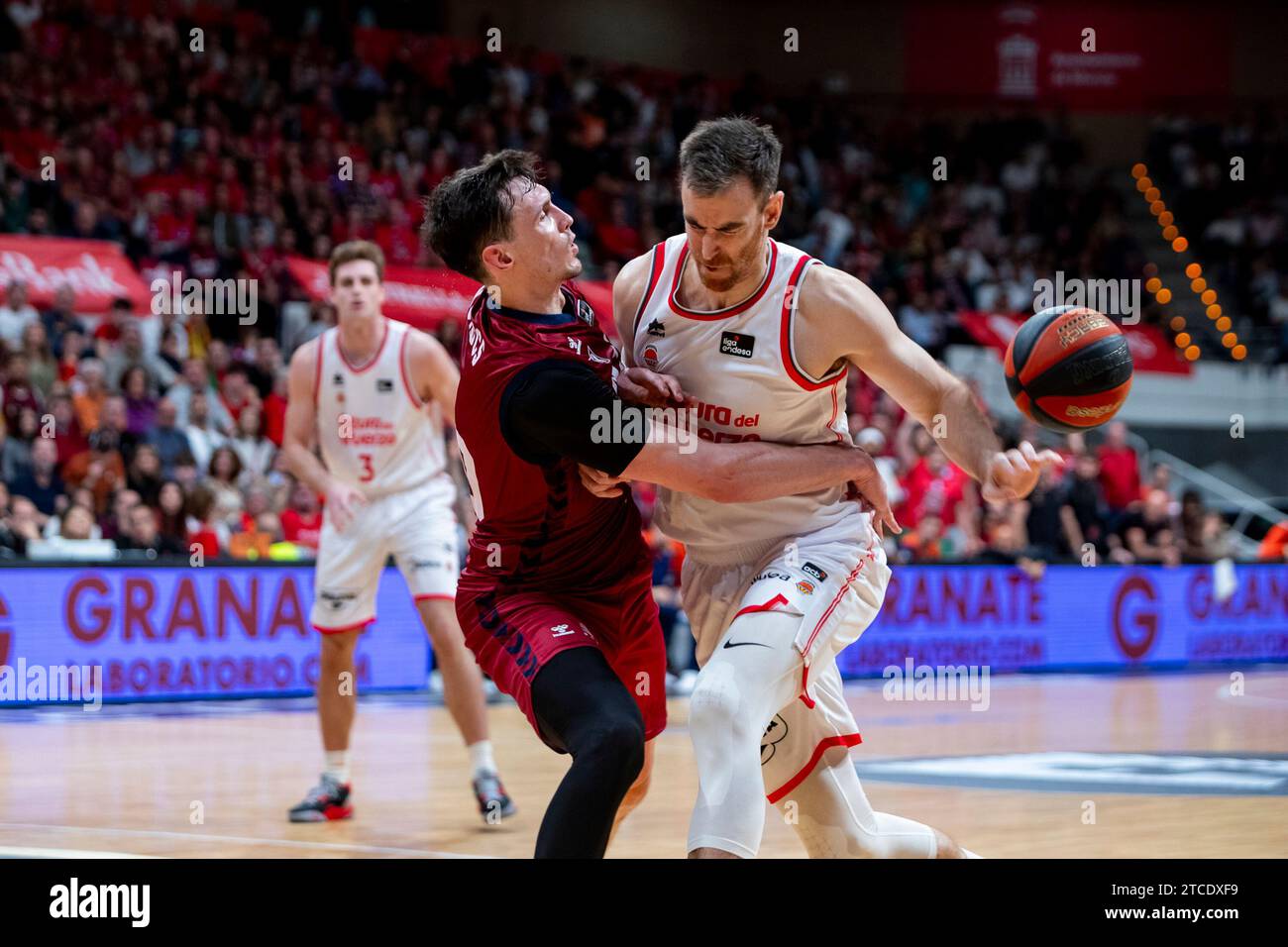 RODIONS KURUCS Latvian wing player of UCAM Murcia CB VÍCTOR CLAVER wing ...