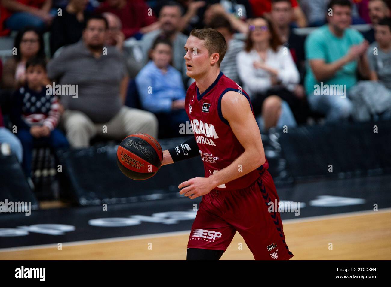LUDDE HAKANSON Sweden base player of UCAM Murcia CB during the match ...