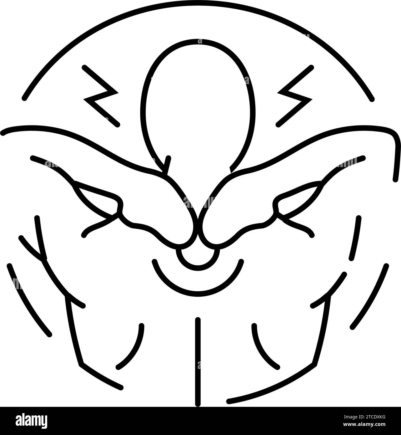 muscle joint pain disease symptom line icon vector illustration Stock ...