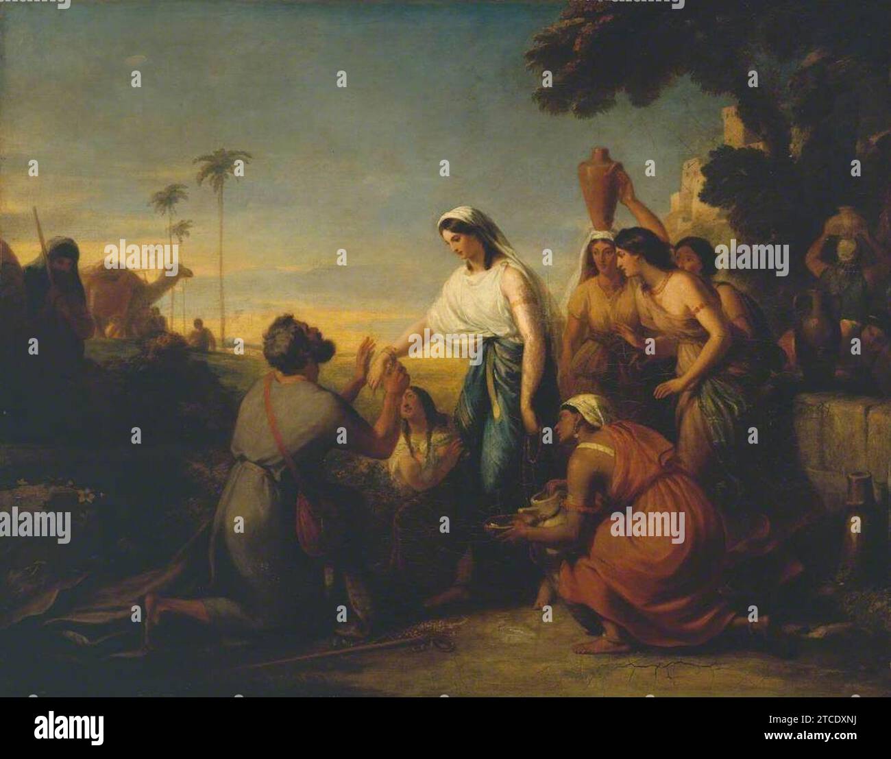 William Hilton (1786-1839) - Rebecca and Abraham's Servant at the Well ...