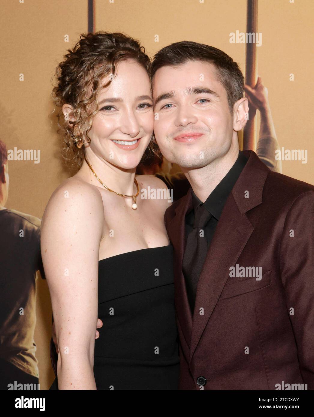 BEVERLY HILLS, CA - DECEMBER 11: Lane Halperin, Luke Slattery at the LA ...