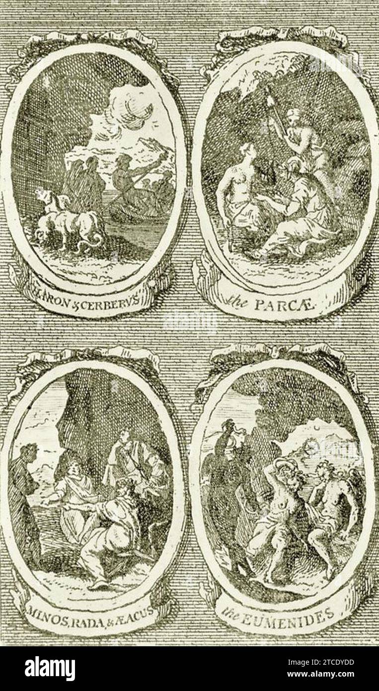 William Hogarth - Illustration for William Kings Pantheon - Charon ...