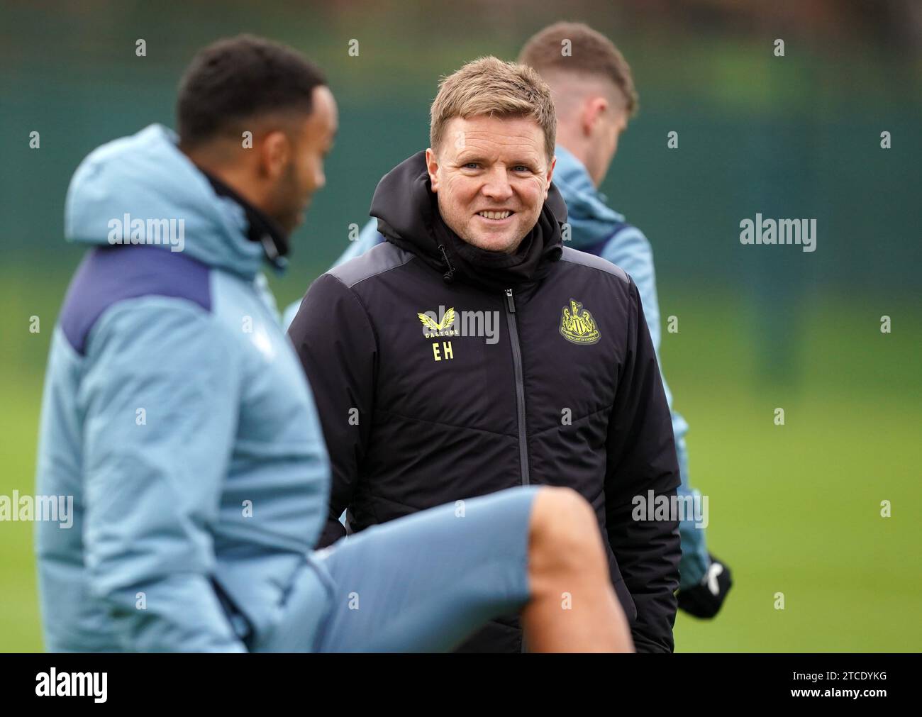 Newcastle United manager Eddie Howe with Callum Wilson during a ...
