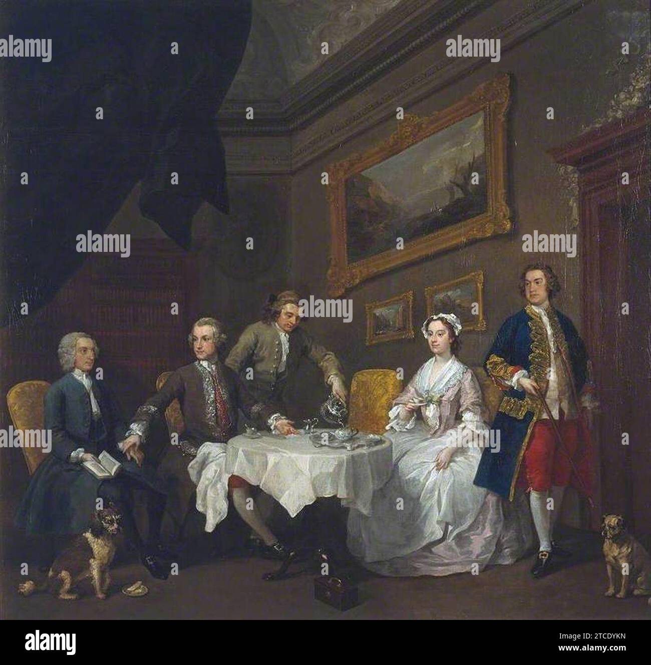 William Hogarth (1697-1764) - The Strode Family Stock Photo - Alamy