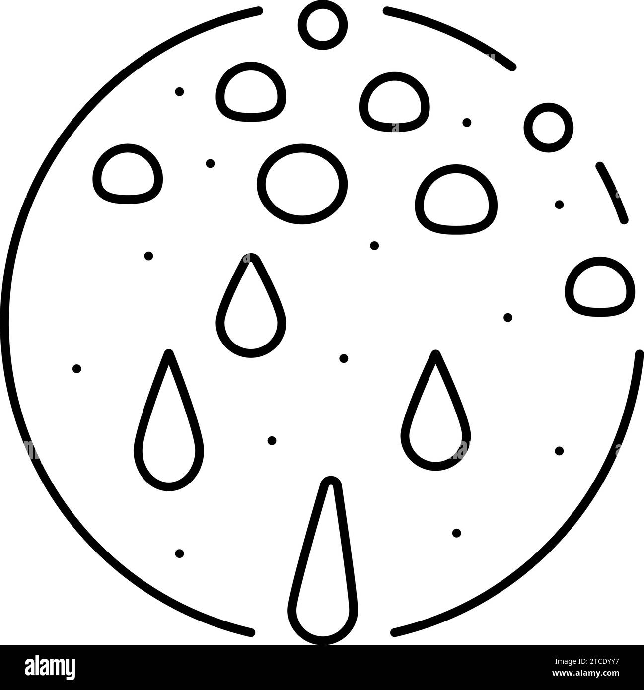 excessive sweating disease symptom line icon vector illustration Stock ...