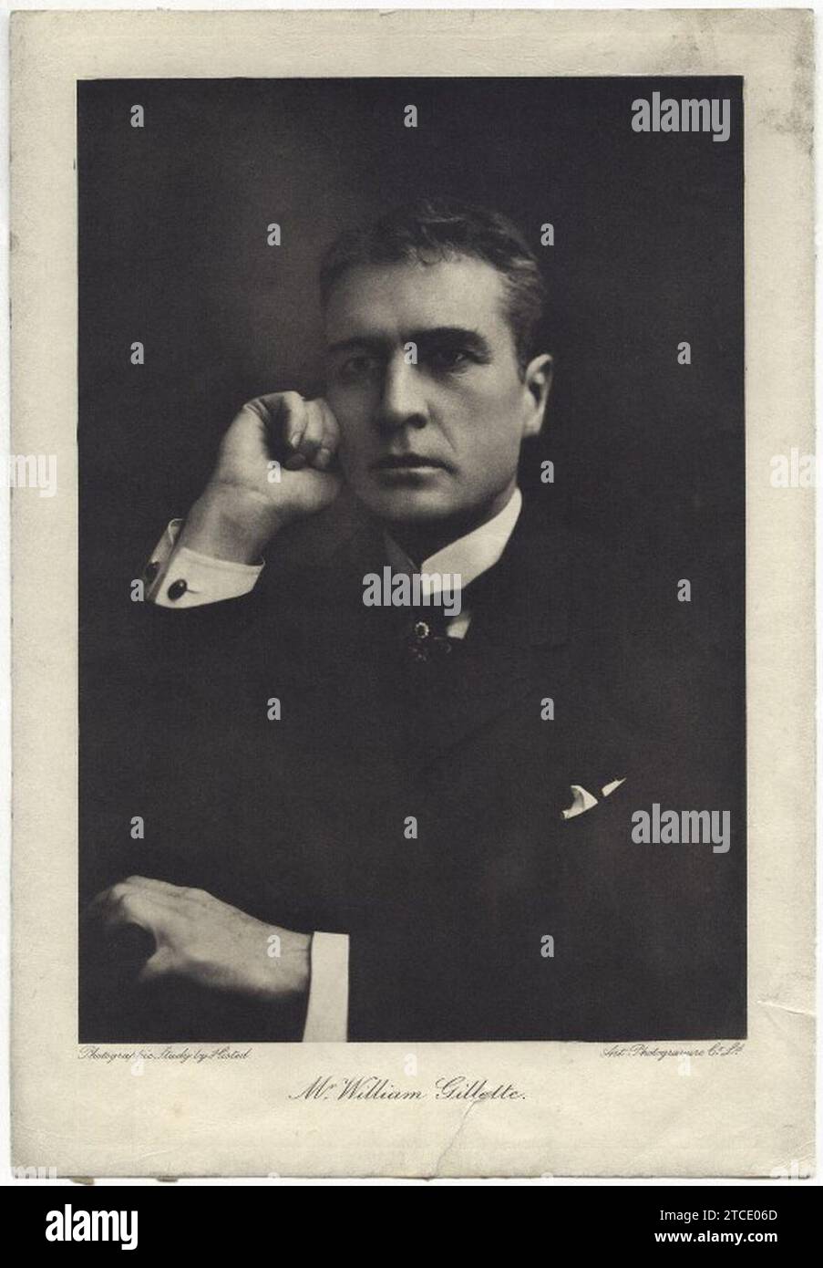 William Hooker Gillette 1900s Stock Photo - Alamy