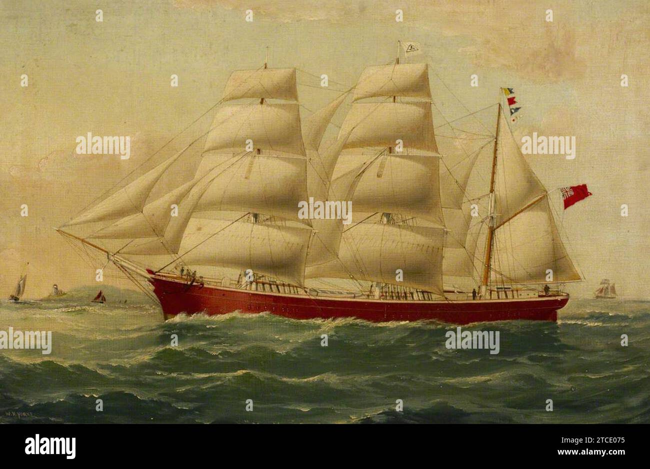 William Horde Yorke (1847-1921) - The Barque 'Mary Mark' Stock Photo ...
