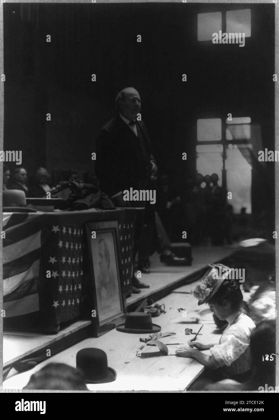 William J. Bryan, 1860-1925, full length portrait, speaking Stock Photo ...