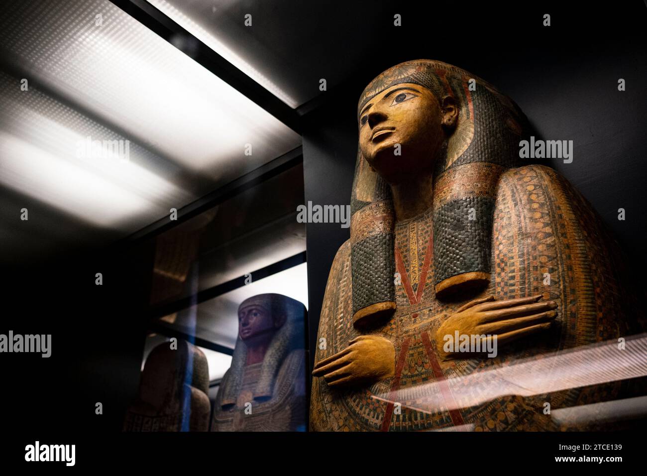 Vatican, Italy - 09 August 2022 : Mummy at Egyptian Museum Stock Photo ...