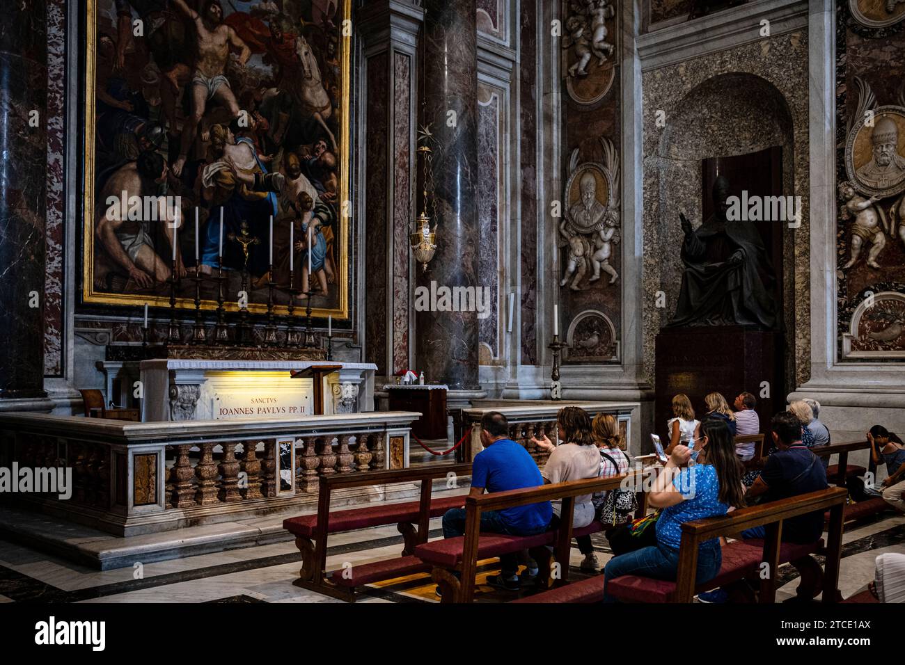 Vatican, Italy - 09 August 2022 : Pope John Paul II tomb Stock Photo ...