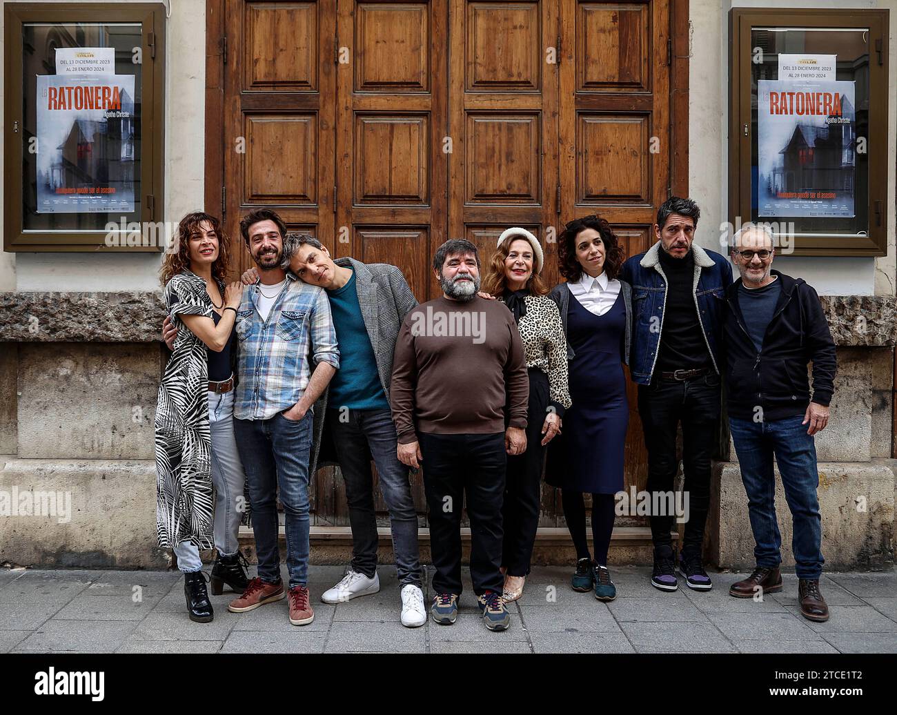 (L-R) Actors Vanessa Cano, Bruno Tamarit, Jordi Ballester, Ferrán Gadea ...