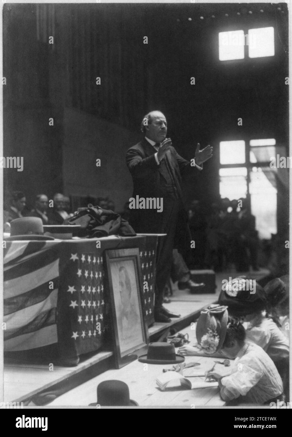William Jennings Bryan, 1860-1925, full-length portrait, standing ...