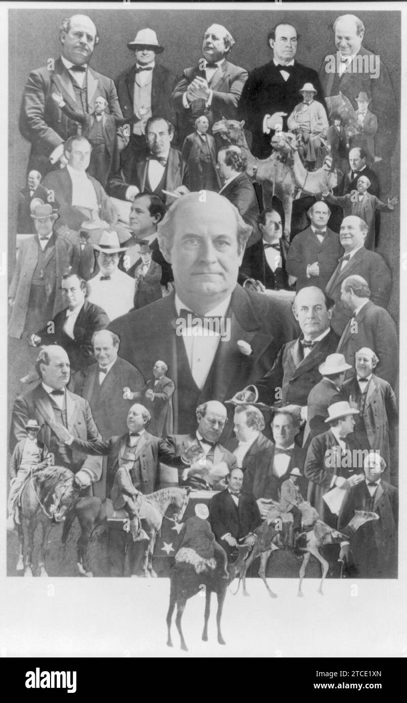 William Jennings Bryan, 1860-1925, composite of approximately 40-50 ...