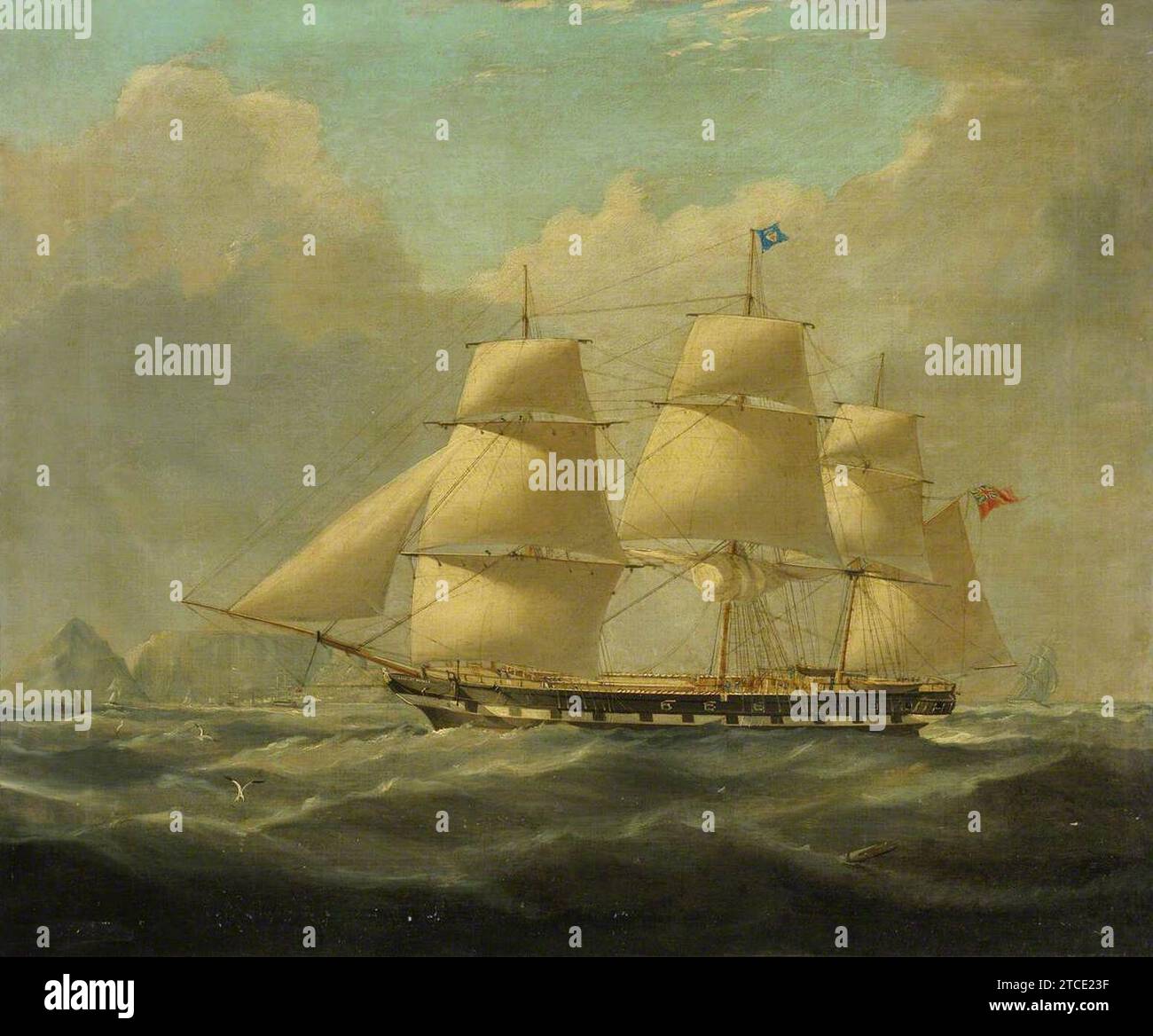 William John Huggins (1781-1845) - The Ship 'Lady McDonald' Stock Photo ...