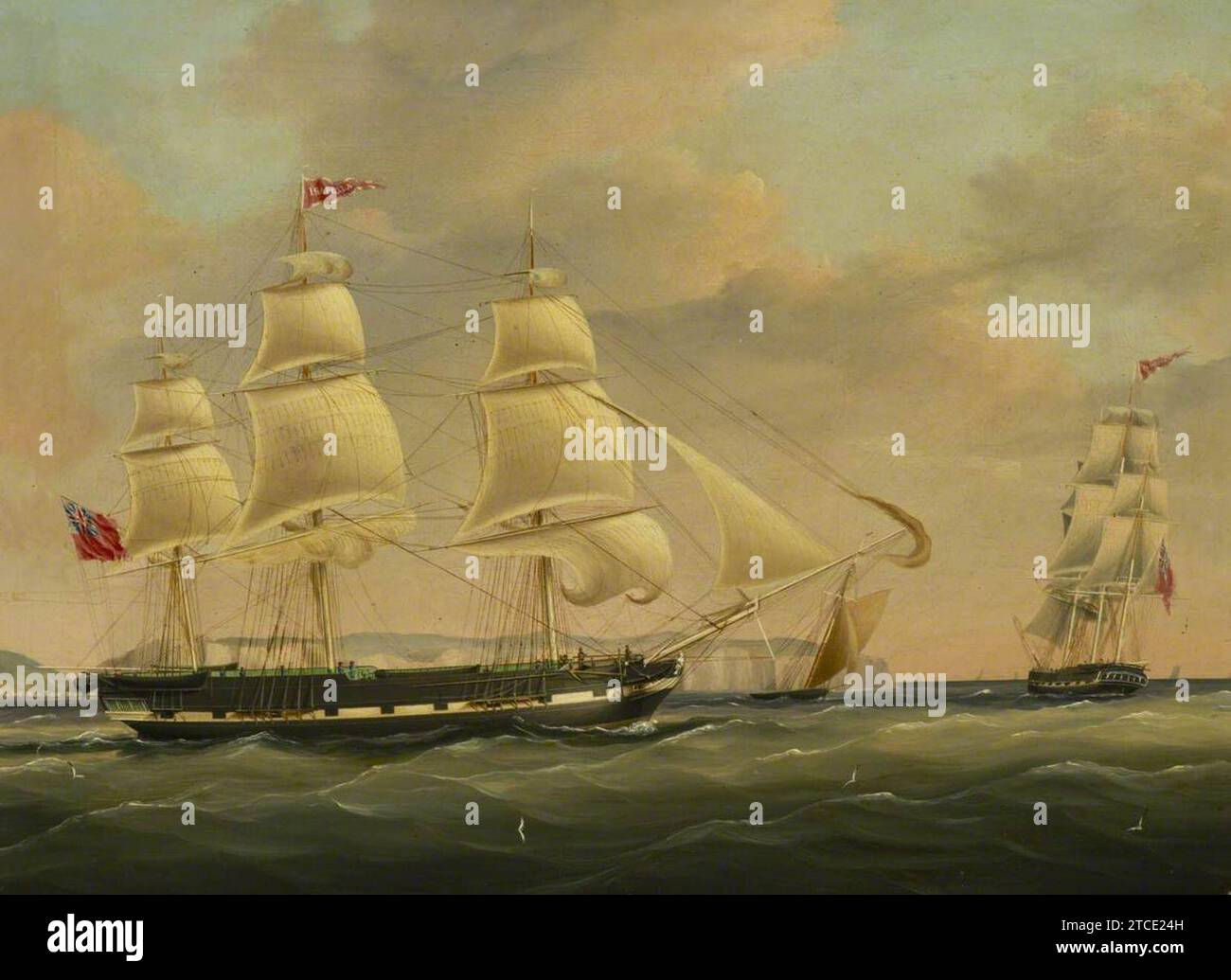 William John Huggins (1781-1845) (circle of) - The Ship 'Isabella' at ...