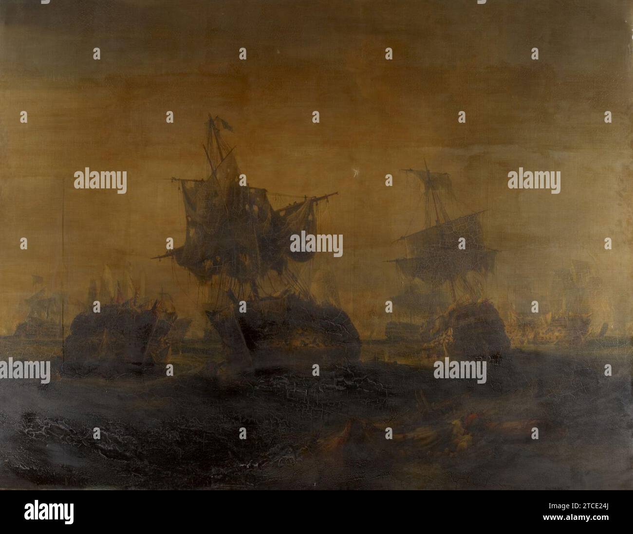 Battle of trafalgar close of action hi-res stock photography and images ...