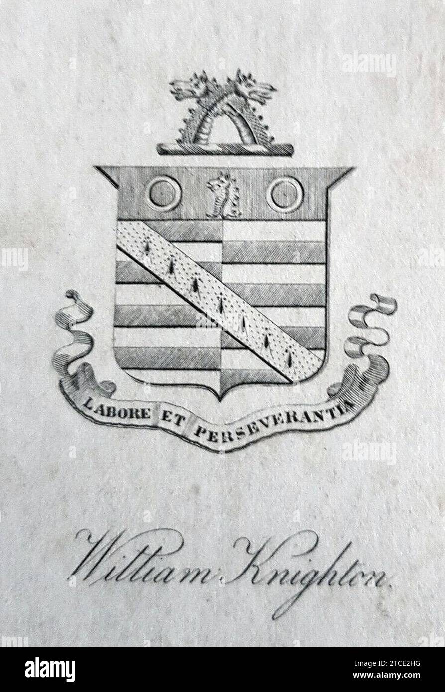 Armorial bookplate hi-res stock photography and images - Alamy