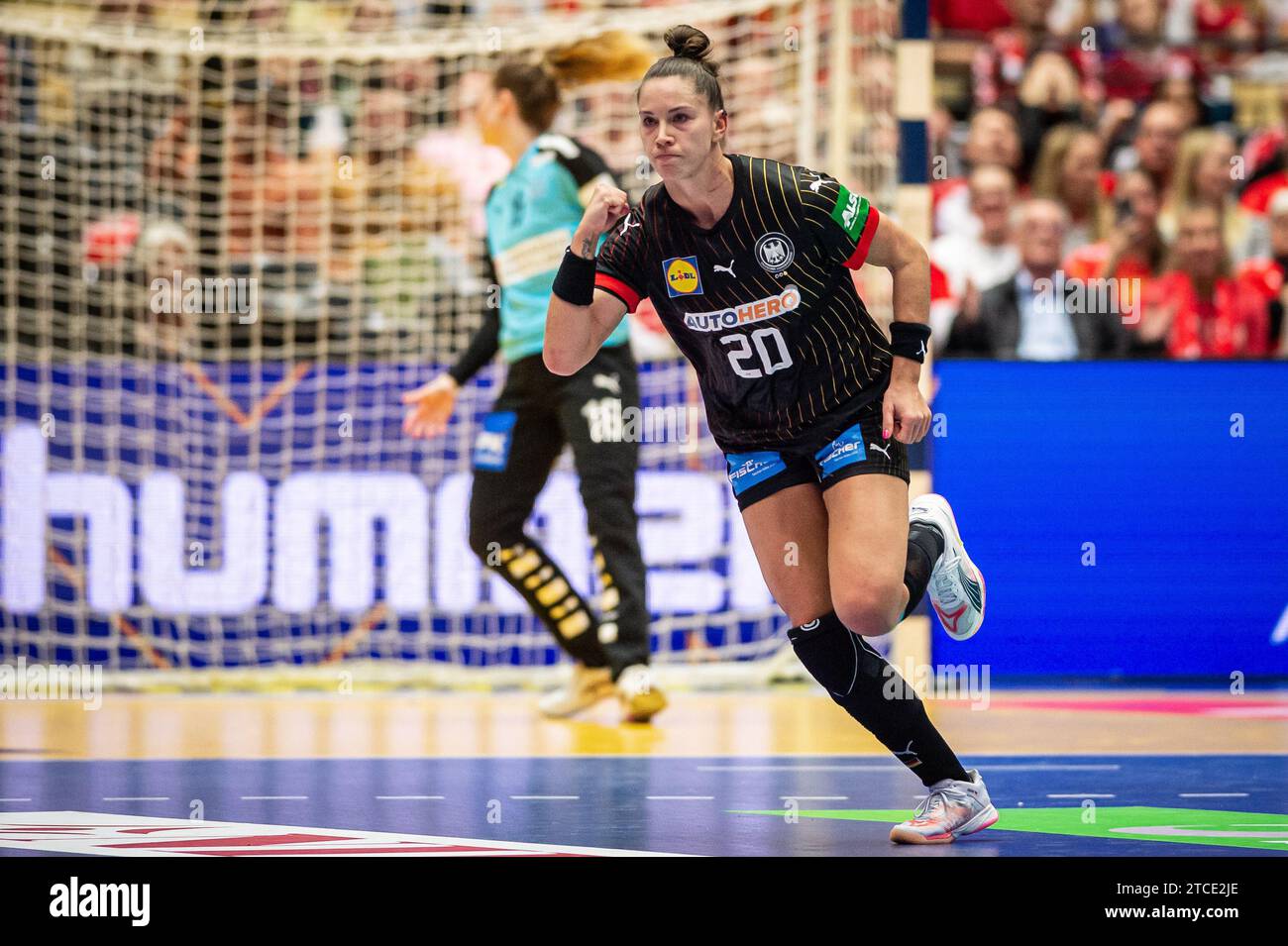 Herning, Denmark. 11th Dec, 2023. Emily Bölk (20) of Germany seen ...