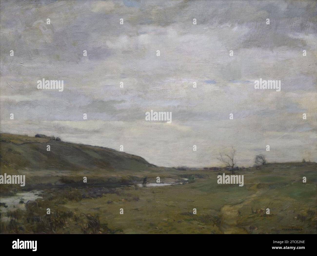 William Langson Lathrop - The Muskrat Hunter Stock Photo - Alamy