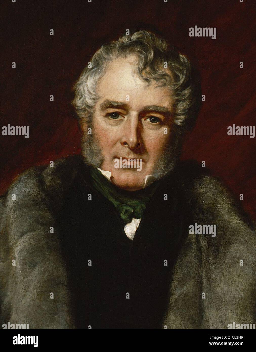 William Lamb, 2nd Viscount Melbourne, painted by John Partridge Stock ...