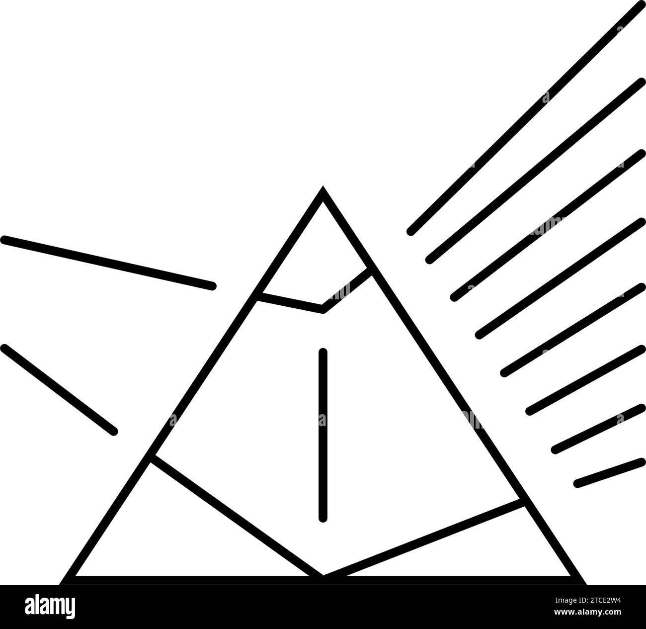 spectroscopy materials engineering line icon vector illustration Stock ...