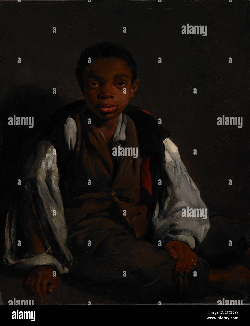 William Lindsay Windus - The Black Boy Stock Photo - Alamy